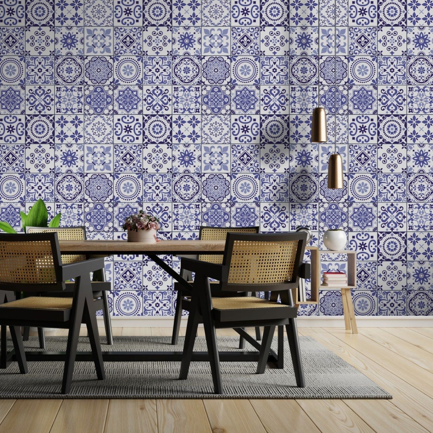 Azulejo Tiles Wallpaper – Giava | Interior Design Company