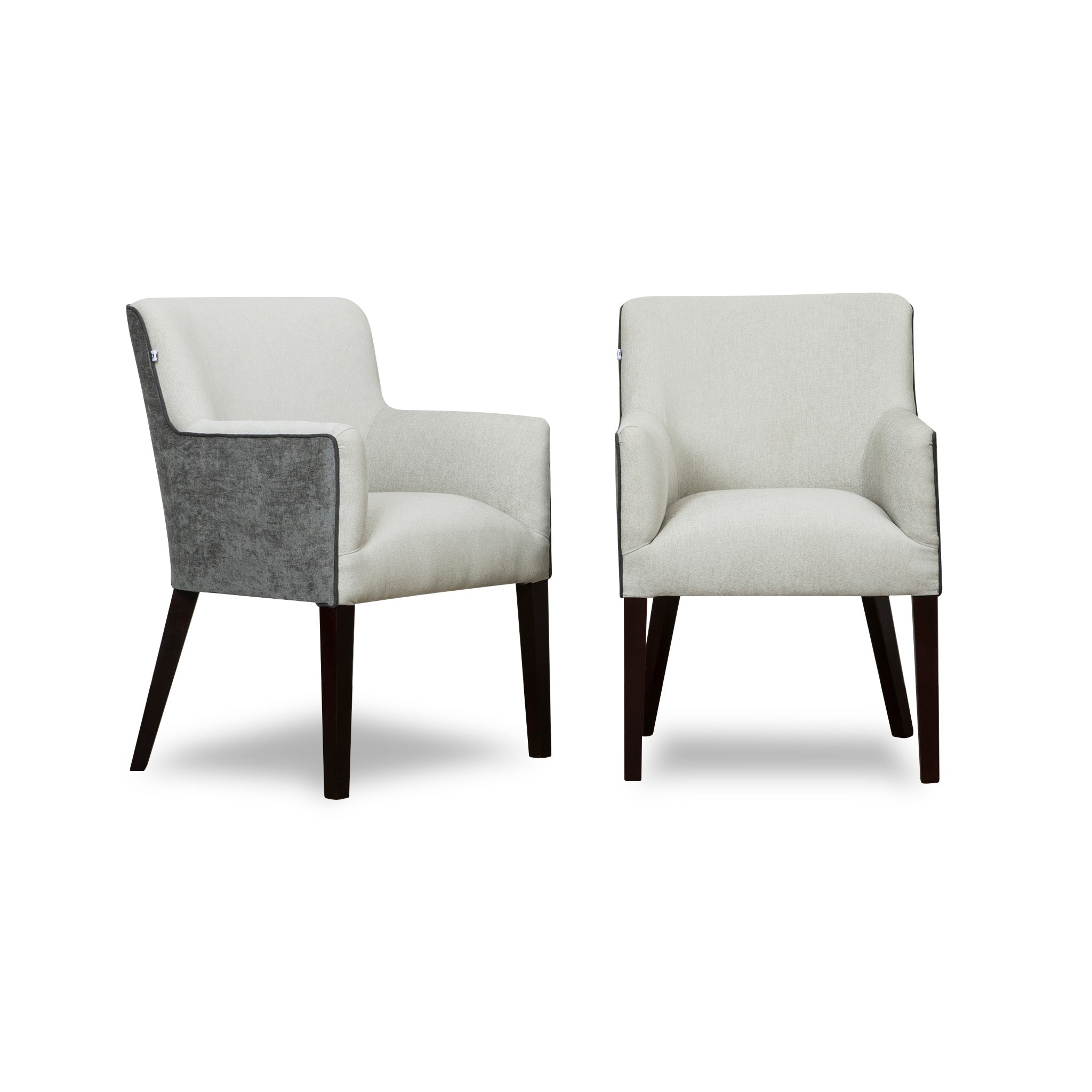 Drake Chair Two-tone chair stain resistant fabric chair – Giava Interiors